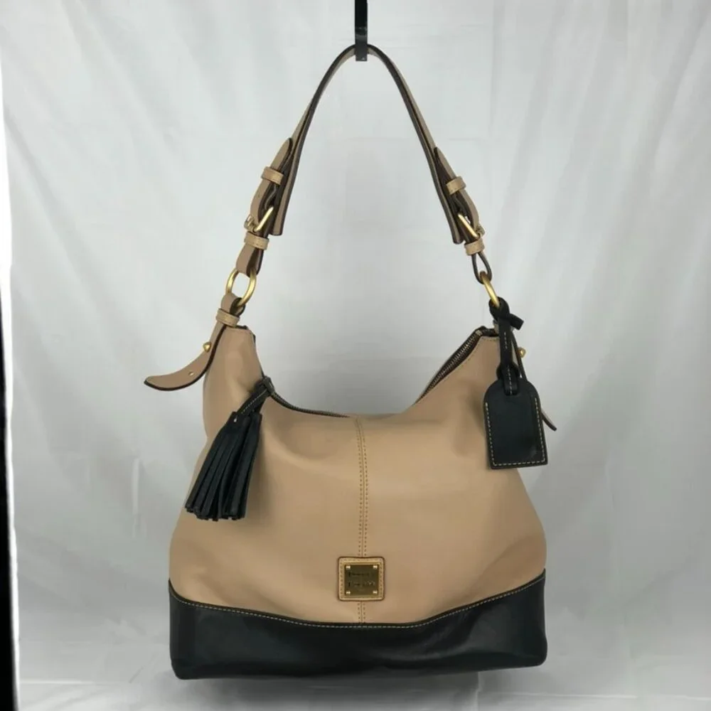 Dooney & Bourke | Bags | Dooney Bourke Tan Pebble Grain Leather Sophie ...